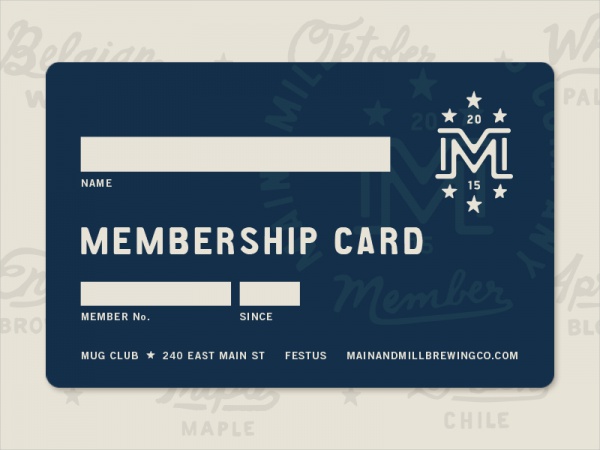 Klauuuudia Church Membership Card Template