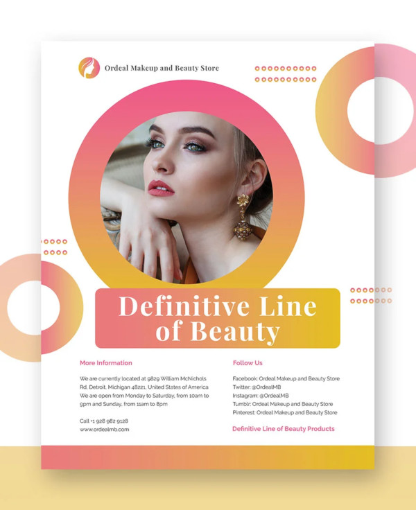 FREE 27 Cosmetic Flyer Templates In PSD Vector EPS InDesign MS 
