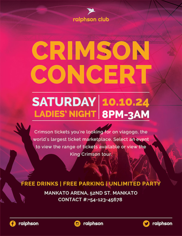 FREE 34 Concert Flyer Templates In PSD Vector EPS InDesign MS 
