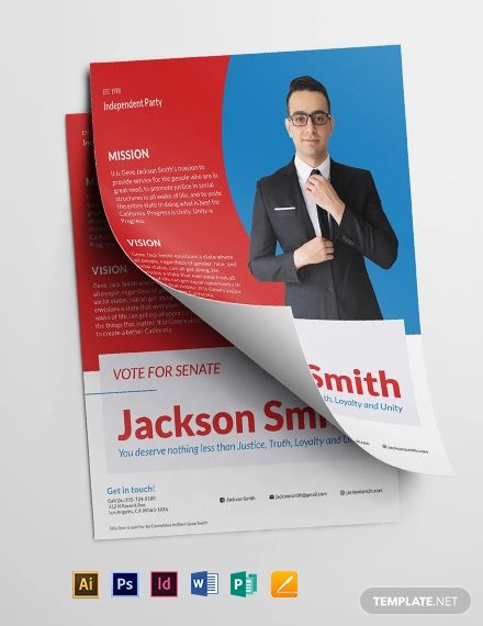 FREE 23 Elegant Political Flyer Templates In PSD AI MS Word