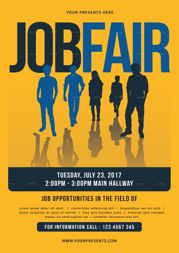 FREE 25 Beautiful Job Fair Flyer Templates In PSD Vector EPS 