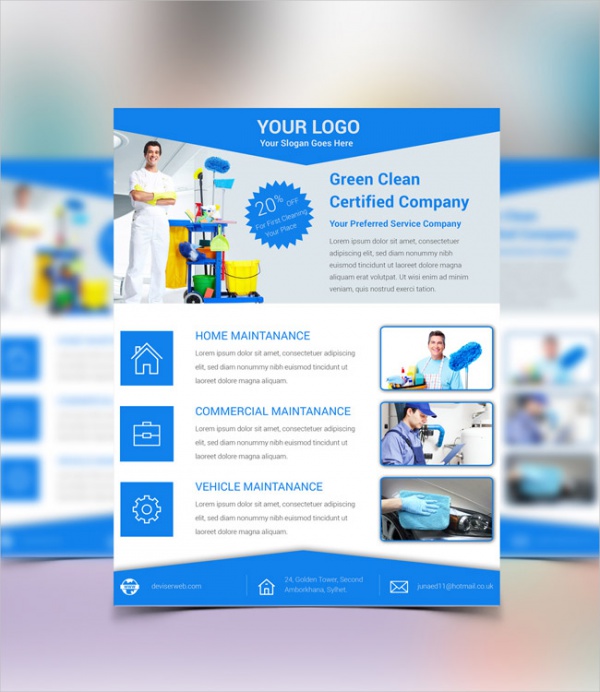 FREE 26 Cleaning Service Flyer Designs In PSD Vector EPS InDesign 