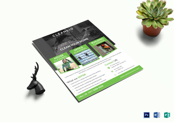 FREE 26 Cleaning Service Flyer Designs In PSD Vector EPS InDesign 