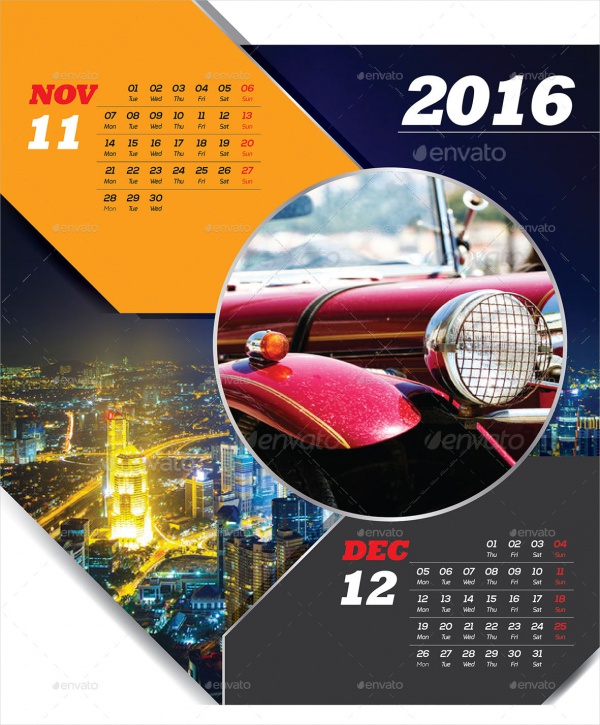FREE 15 Wall Calendar In PSD Vector EPS