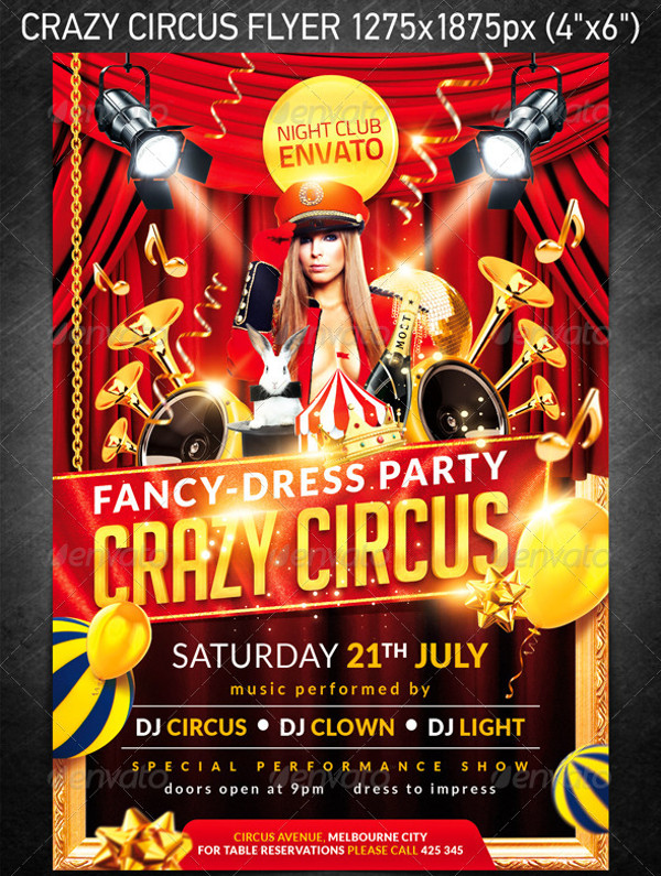 FREE 25 Circus Flyer Templates In PSD Vector EPS InDesign MS 