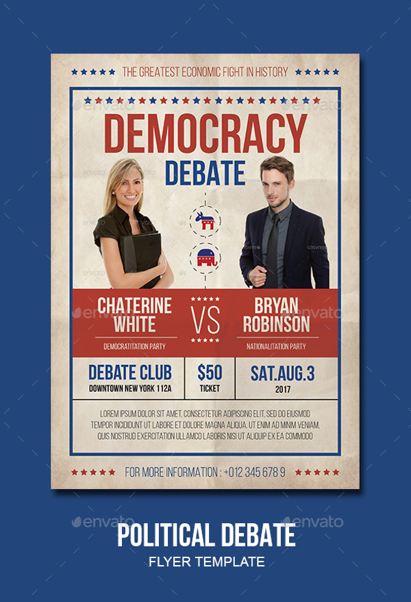 FREE 23 Elegant Political Flyer Templates In PSD AI MS Word
