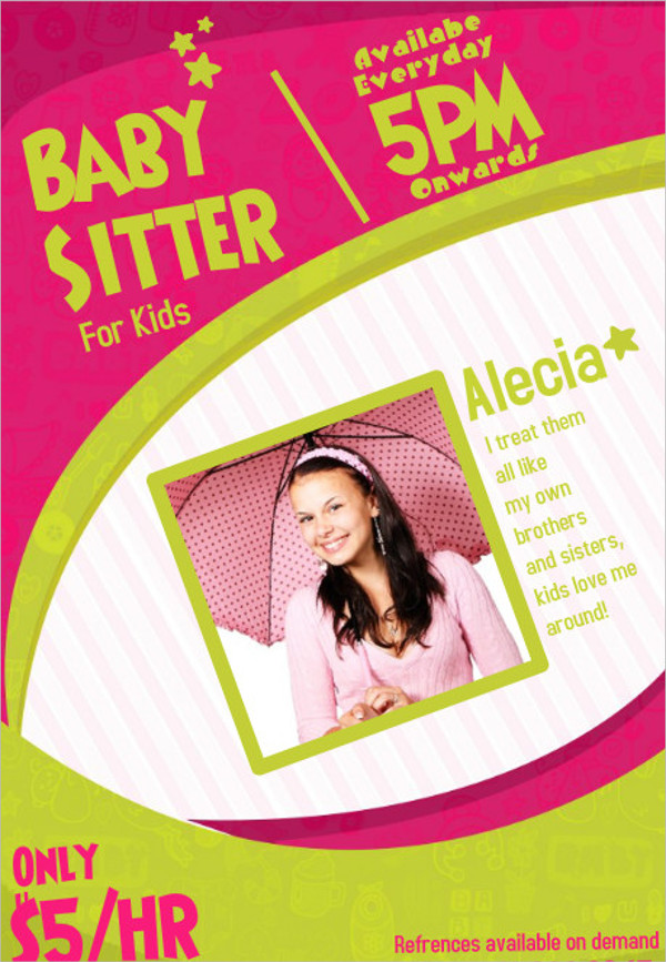Printable Babysitting Flyer Template