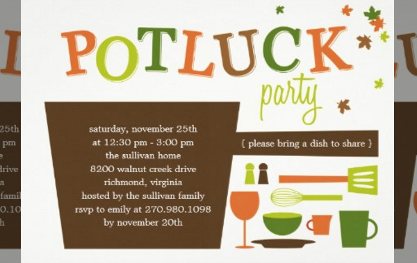 Potluck Invitation Template TUTORE ORG Master Of Documents