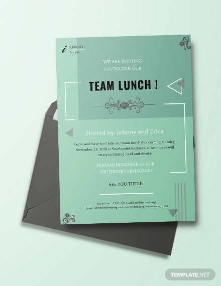 FREE 10 Formal Lunch Invitation Designs In Vector EPS AI Pages 